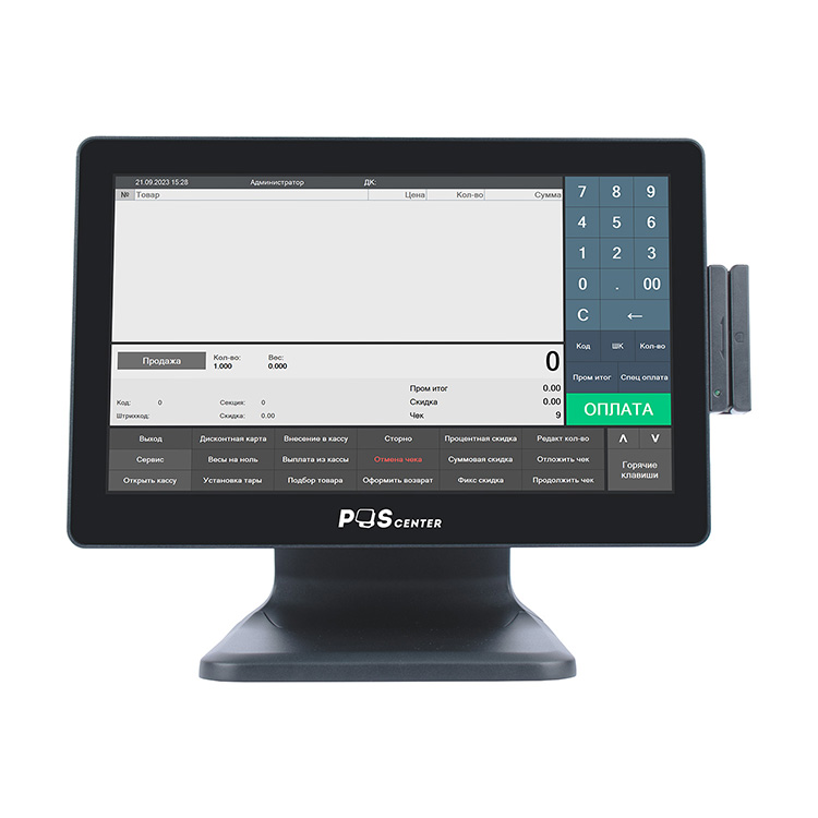POS-терминал сенсорный POScenter Atlas Pro (15", PCAP, N97, RAM 8Gb ...